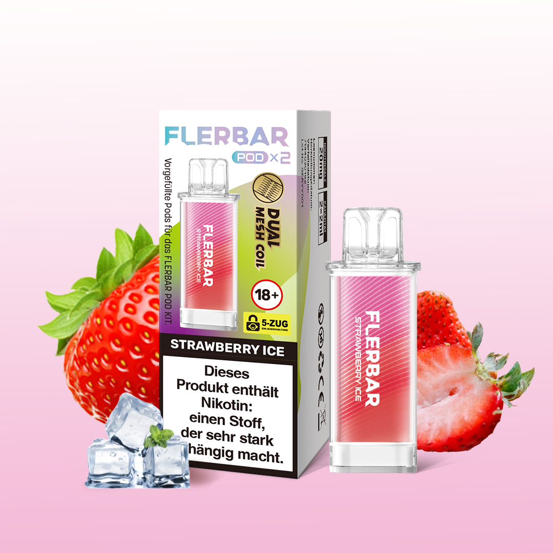 2x POD Straw. Ice | Flerbar Pods | Flerbar Onlineshop 2x POD Straw. Ice | Flerbar Pods | Flerbar Onlineshop