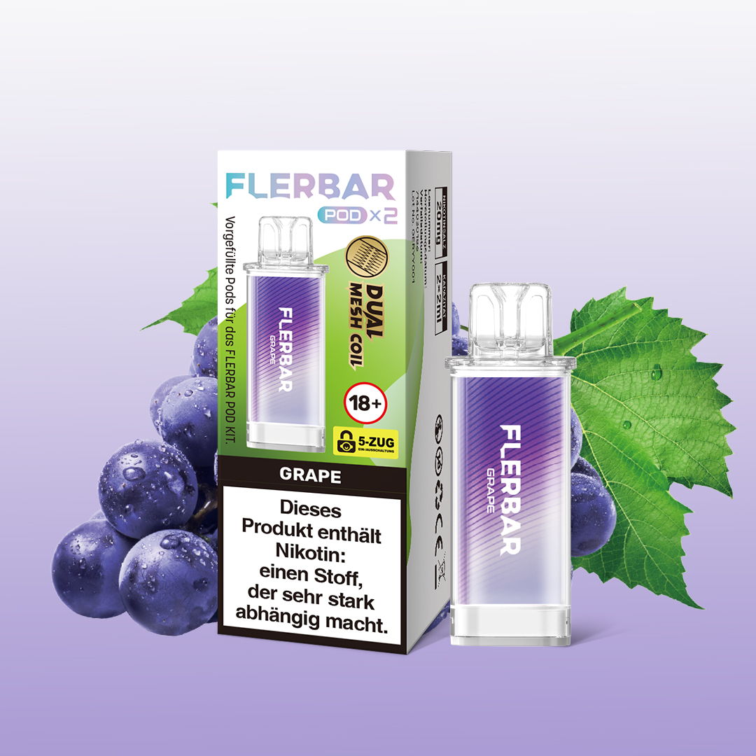 2x POD Grape | Flerbar Pods | Flerbar Onlineshop 2x POD Grape | Flerbar Pods | Flerbar Onlineshop